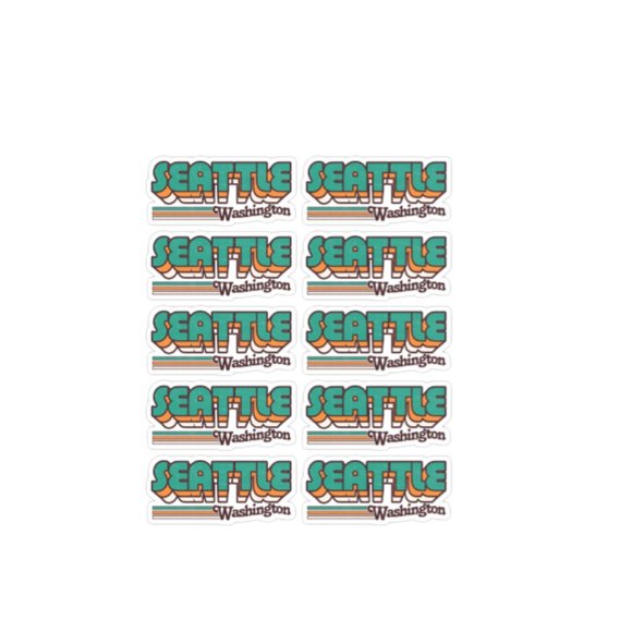 Design | Seattle Washington Laminated Vinyl Stickers 156 | Poshmark
